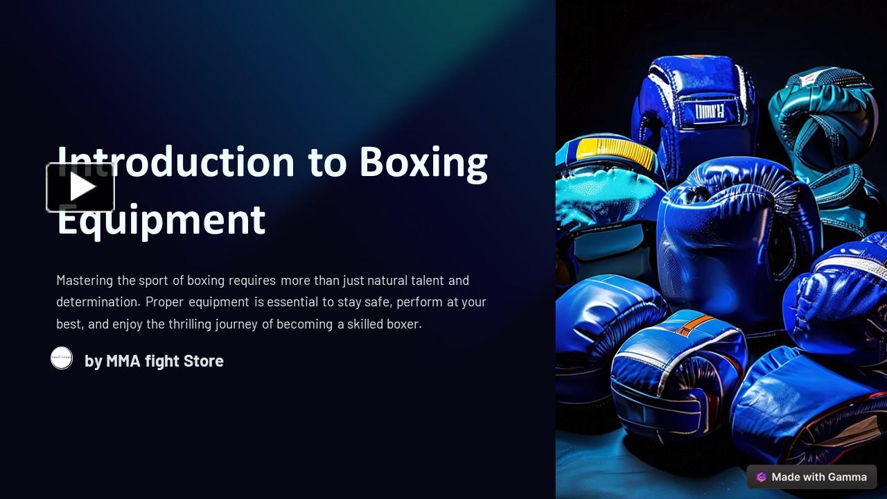 PPT – Introduction to Boxing Equipment PowerPoint presentation | free ...