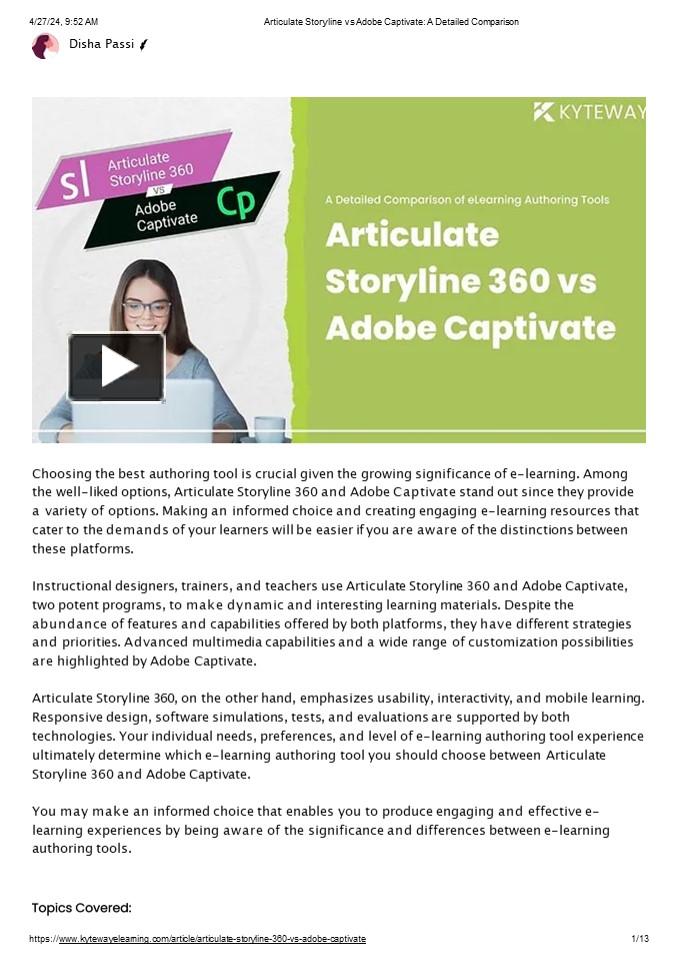 PPT – Articulate Storyline vs Adobe Captivate_ A Detailed Comparison ...