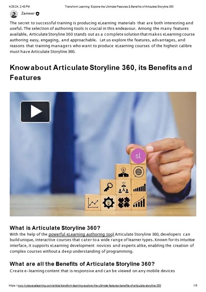 Transforming eLearning with Articulate Rise 360: eContent Creation Made ...