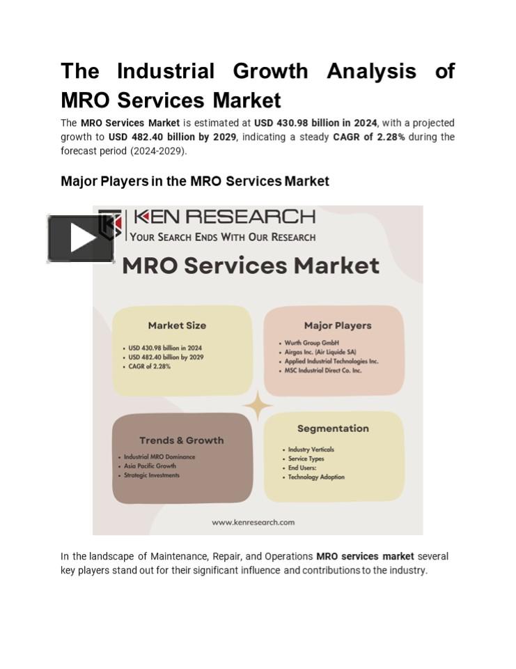 The Industrial Growth Analysis of MRO Services Market presentation ...
