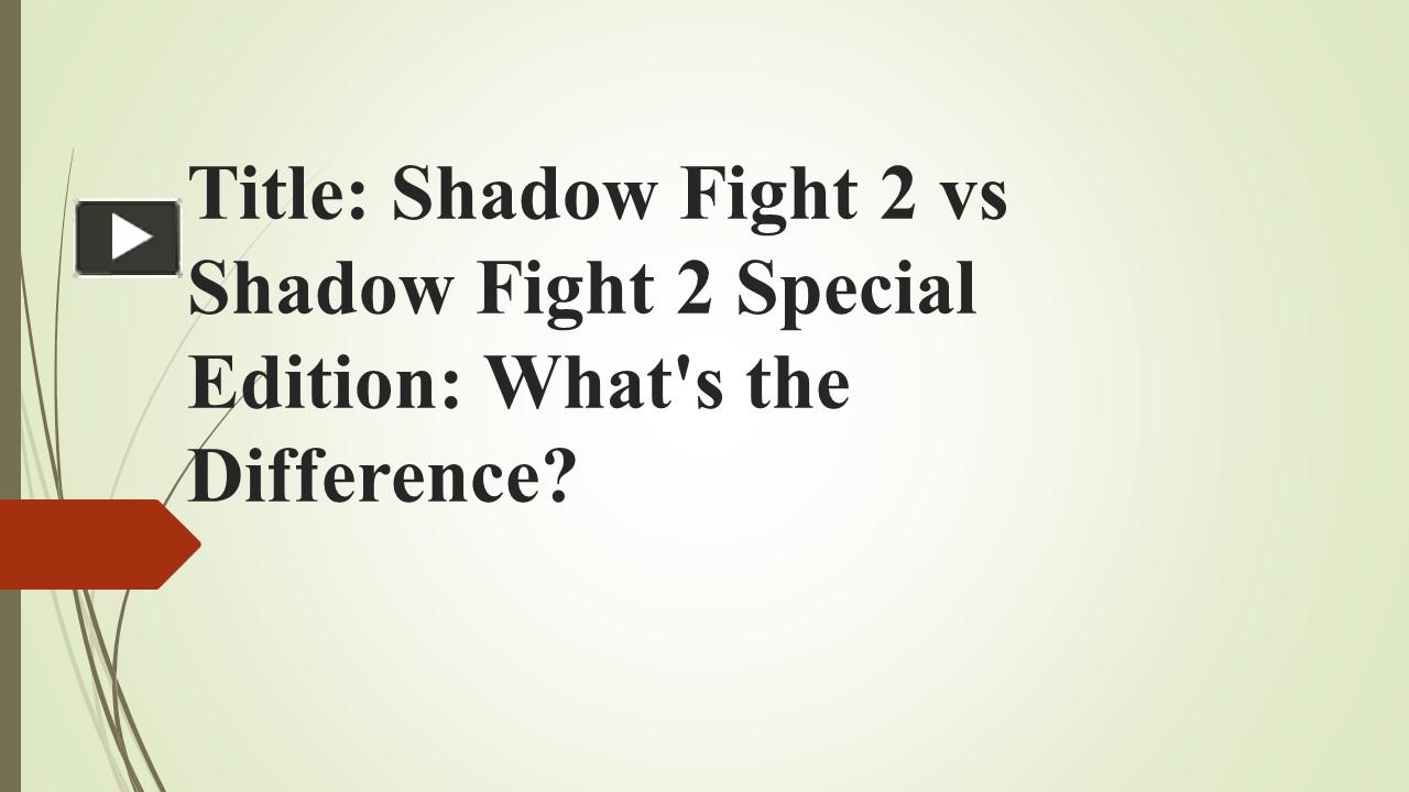 PPT – Shadow Fight 2 PowerPoint presentation | free to download - id ...