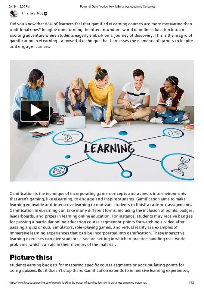 Unlocking the Power of Gamification: How It Enhances eLearning Outcomes ...