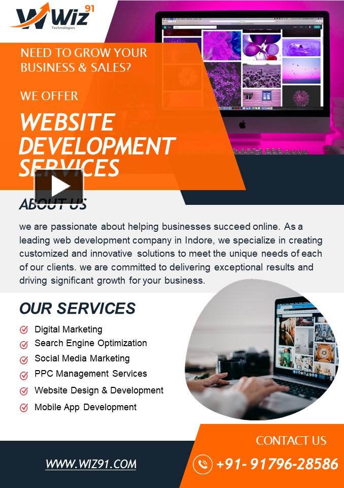PPT – Selecting the Premier Website Developer in Indore: introducing ...