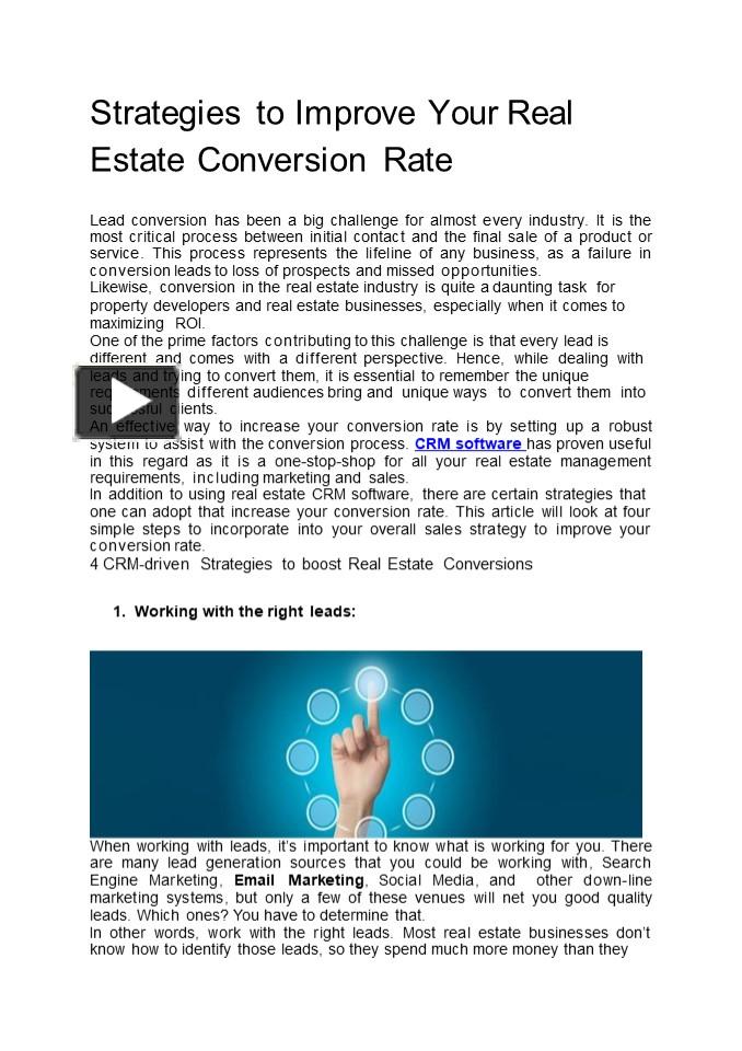 PPT – Real Estate CRM PowerPoint presentation | free to download - id ...