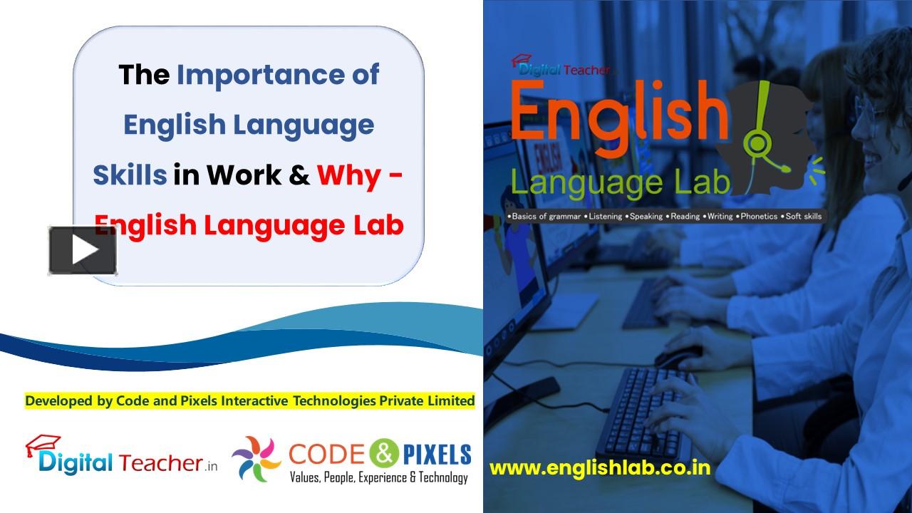 The Importance of English Language Skills in Work & Why -English ...