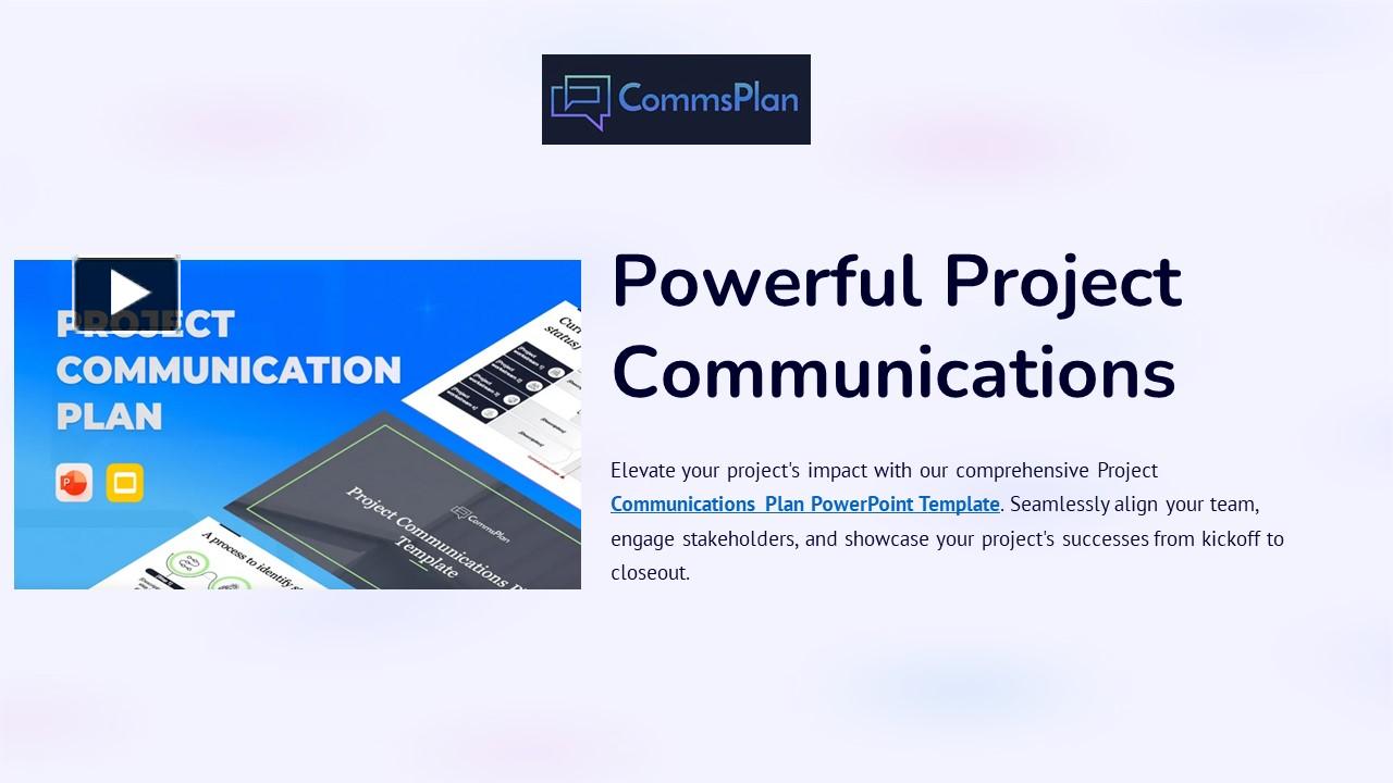 PPT – Communication Templates For Project Management PowerPoint ...
