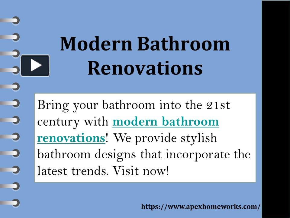 PPT – Modern Bathroom Renovations PowerPoint presentation | free to ...