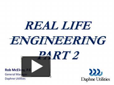 PPT – Real Life Engineering Part 2 PowerPoint presentation | free to ...