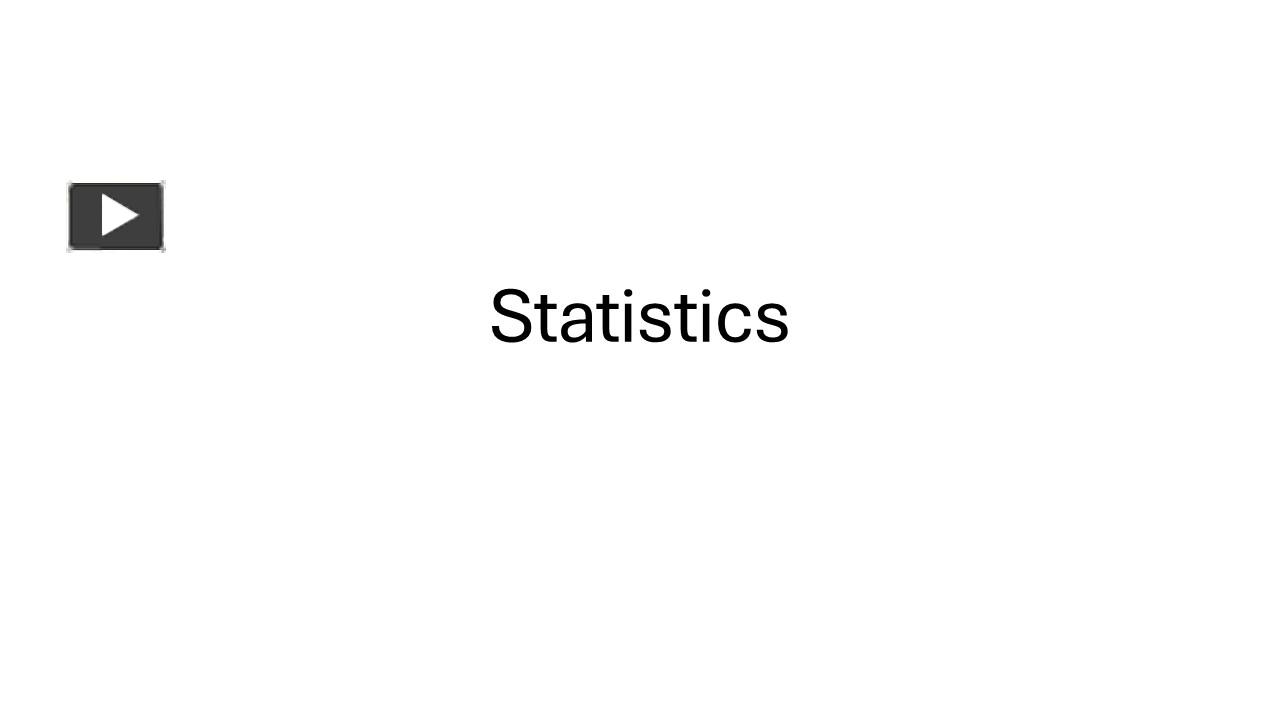 PPT – Statistics PowerPoint presentation | free to download - id ...