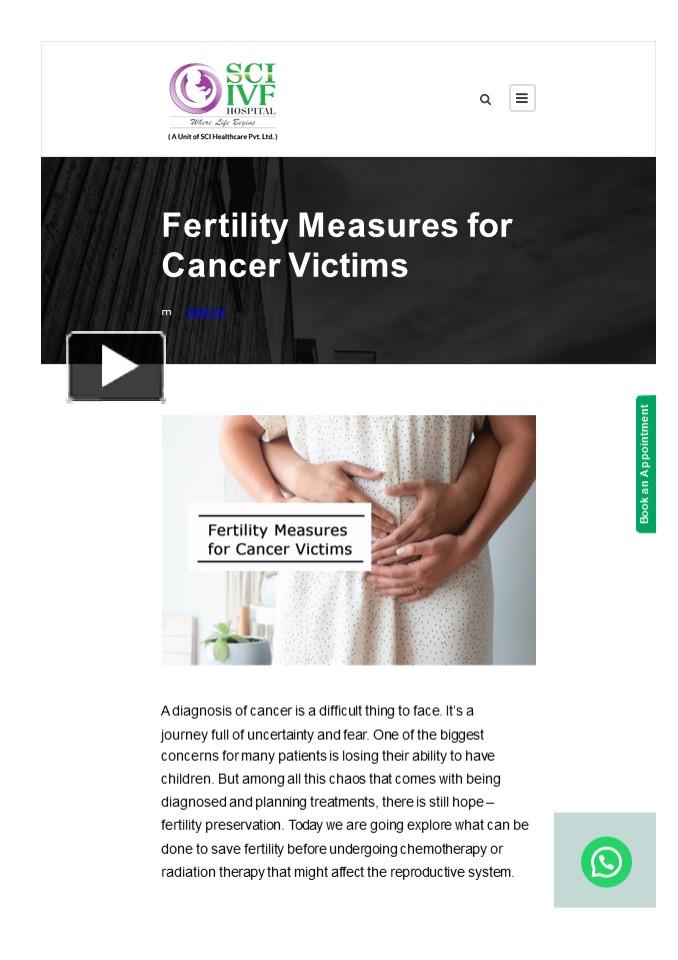 PPT – Fertility Measures for Cancer Victims PowerPoint presentation ...