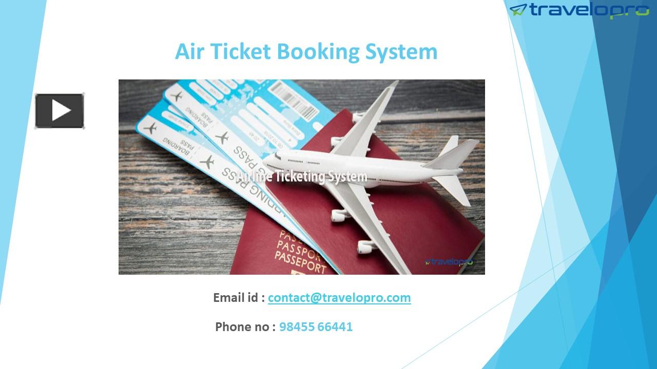 PPT – Air Ticket Booking System PowerPoint presentation | free to ...