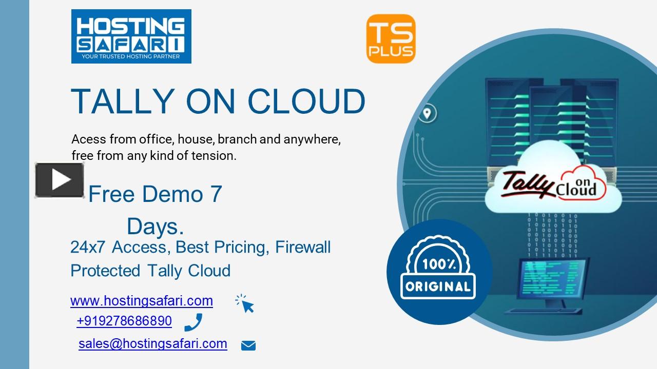 PPT – Tally on Cloud Free Demo PowerPoint presentation | free to ...