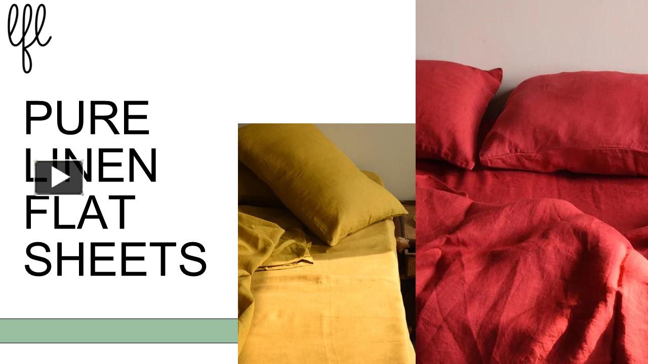 PPT – Pure Linen Flat Sheet | Love For Linen PowerPoint presentation ...