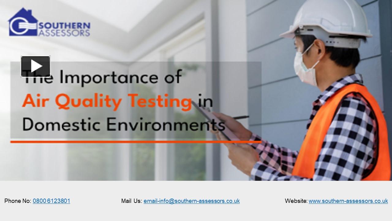 The Importance of Air Quality Testing in Domestic Environments ...