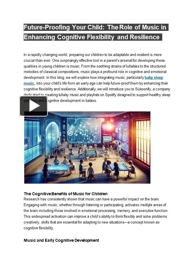 PPT – The Role of Music in Enhancing Cognitive Flexibility and ...