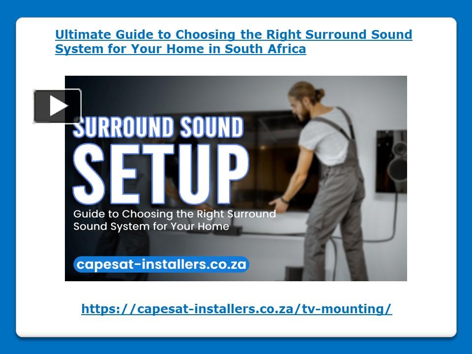 Ultimate Guide to Choosing the Right Surround Sound System for Your ...