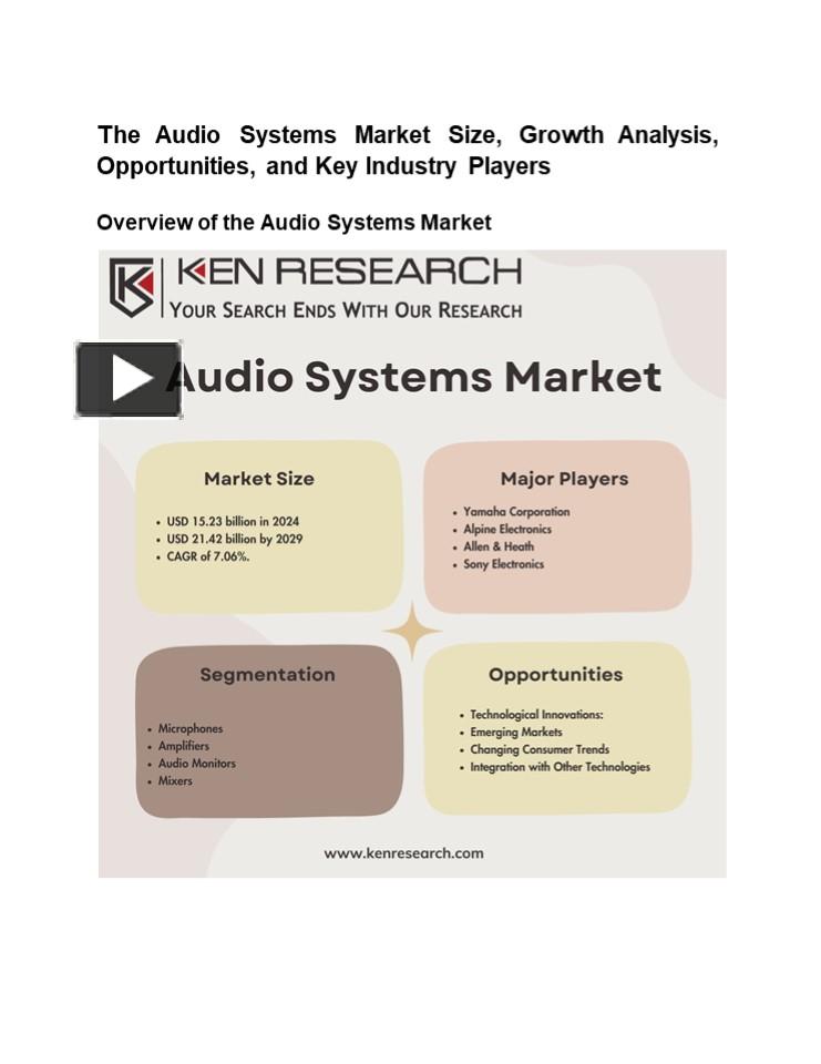 The Audio Systems Market Size, Growth Analysis, Opportunities, and Key ...
