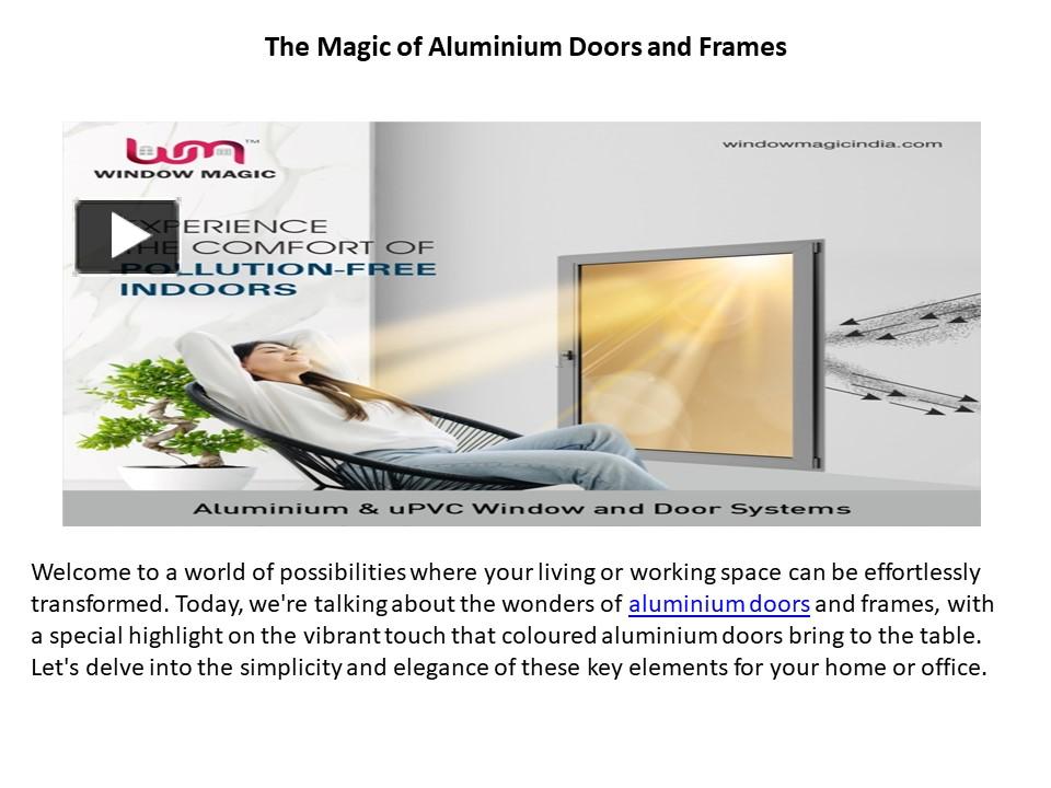 PPT – aluminium doors and frames PowerPoint presentation | free to ...