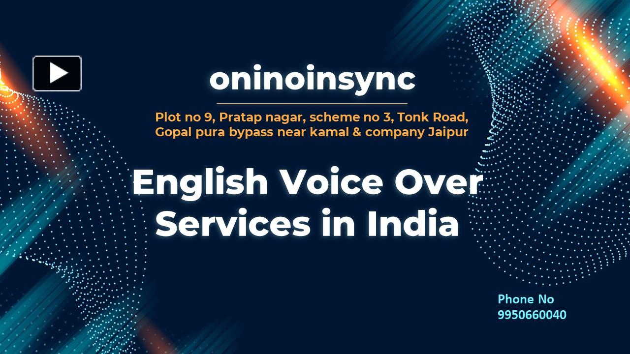 PPT – English Voice Over Services in India (6) PowerPoint presentation ...