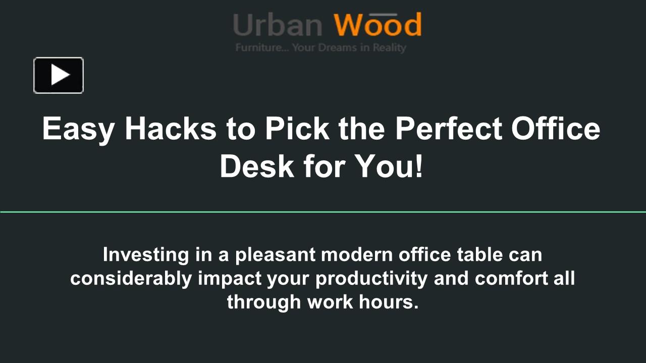 office table furniture presentation | free to download
