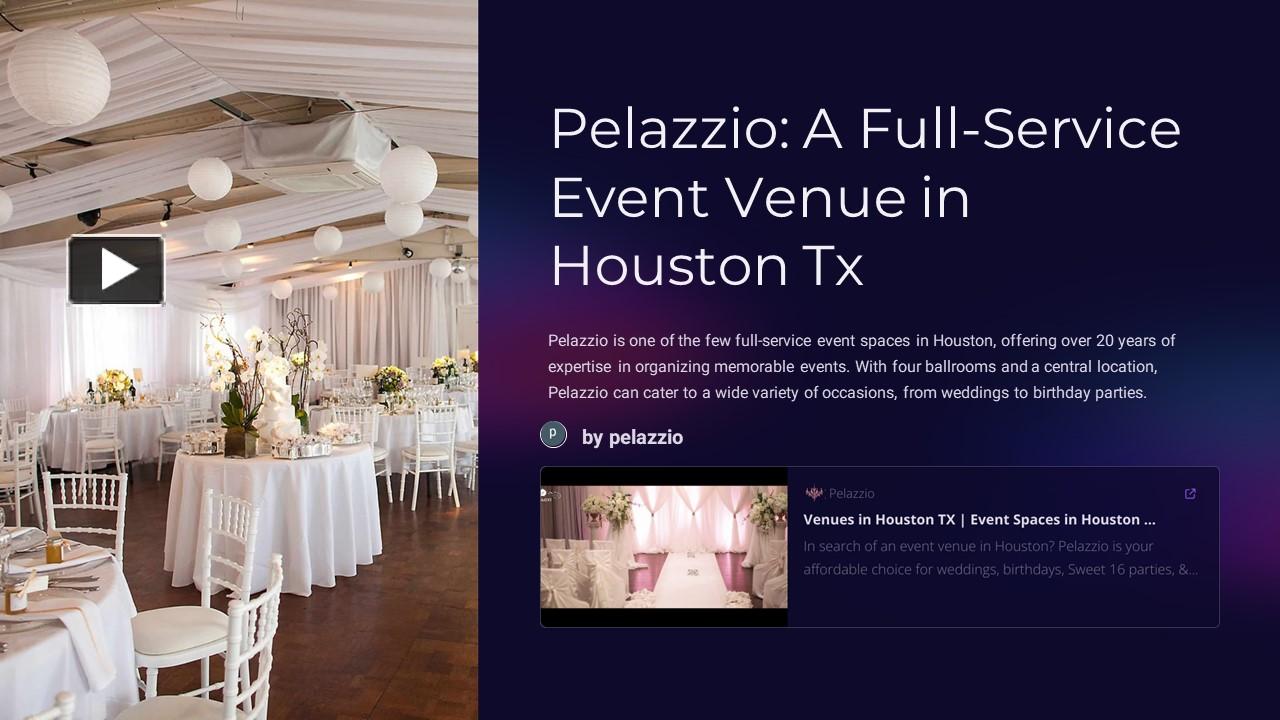 PPT – Experience Luxurios Prom Venue in Houston PowerPoint presentation ...
