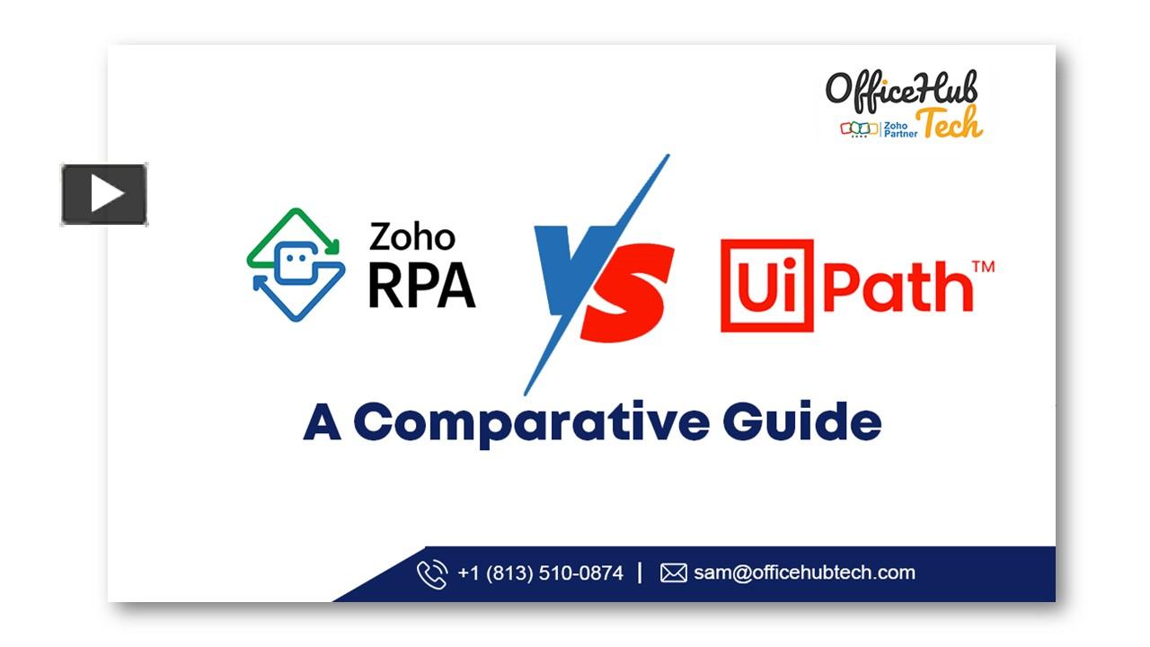 PPT – Zoho RPA vs. UiPath: A Comparative Guide PowerPoint presentation ...