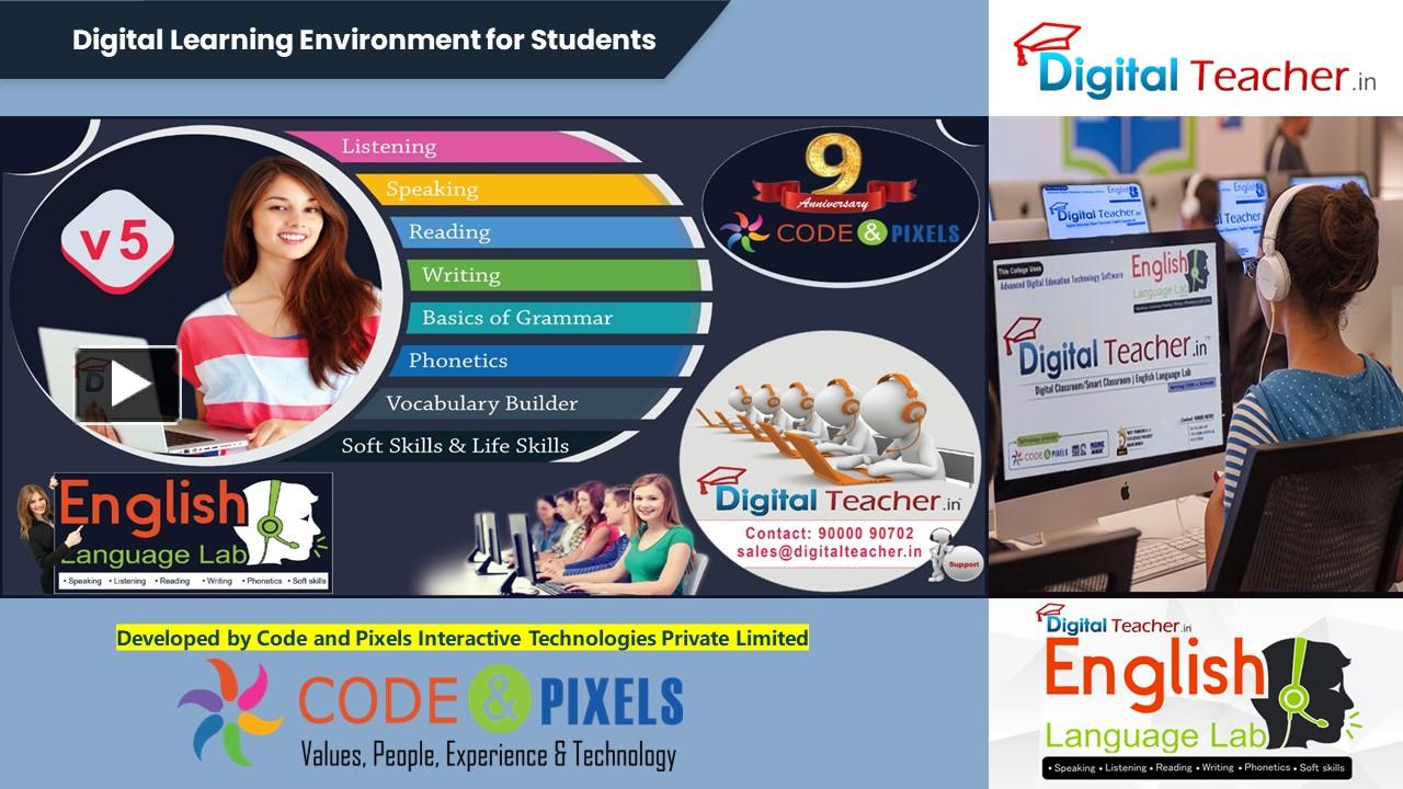 PPT – Digital Learning Environment for Students -Digital Teacher ...