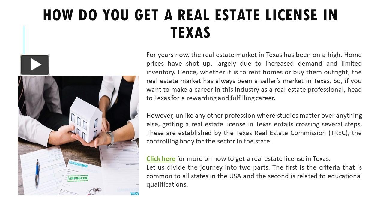 real estate license texas presentation | free to download