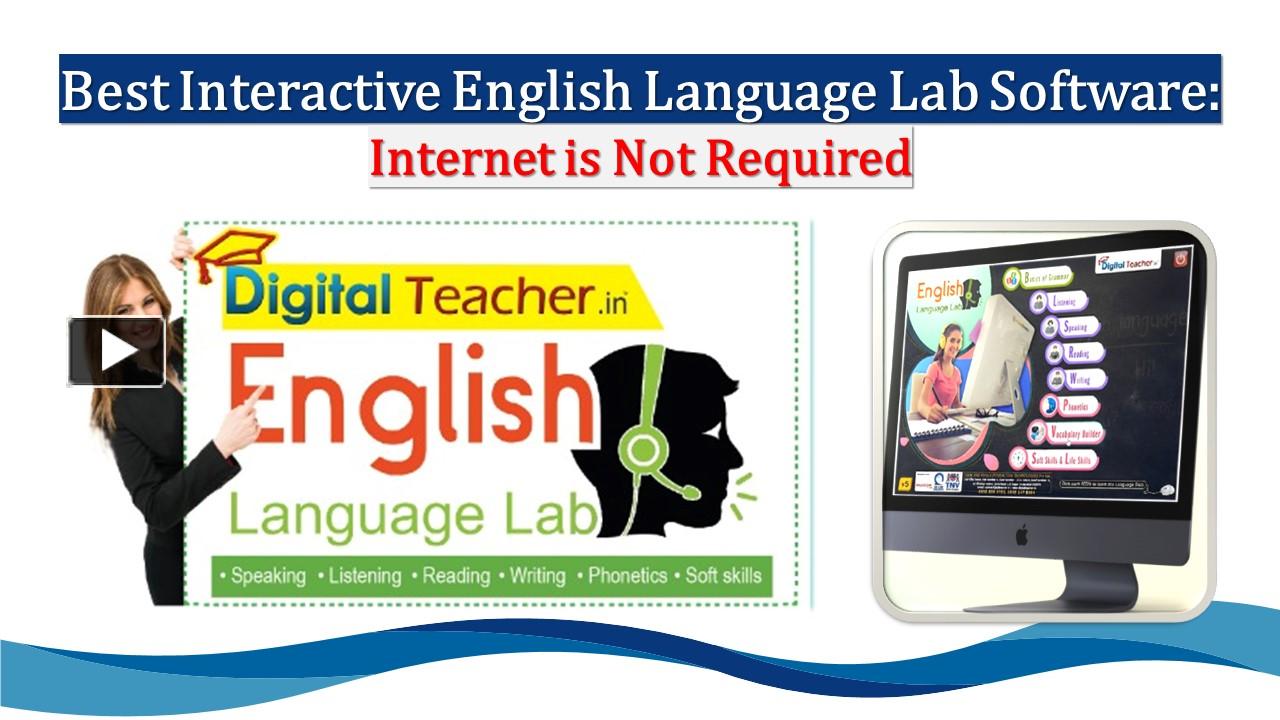 Best Interactive English Language Lab Software: Internet is Not ...