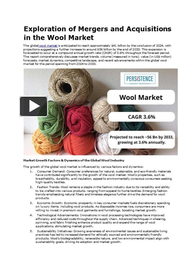 PPT – Supply Chain Resilience in the Global Wool Market PowerPoint ...