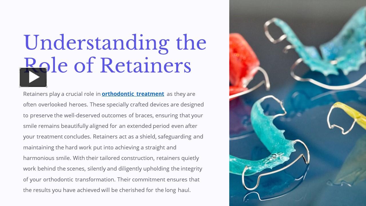 Understanding the Role of Retainers presentation | free to download