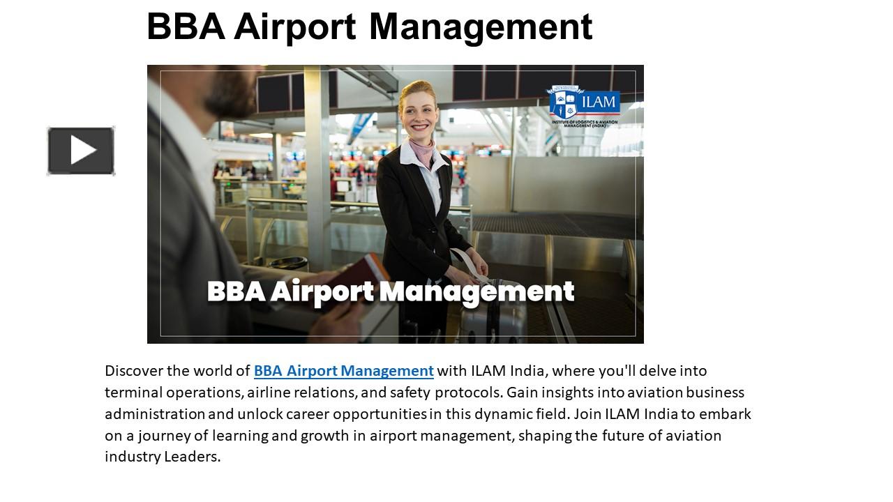 BBA Airport Management presentation | free to download