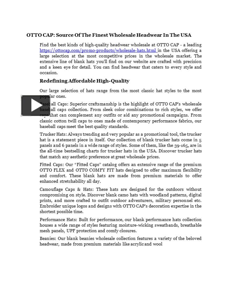 PPT – OTTO CAP Camouflage 6 Panel Low Profile Baseball Cap PowerPoint ...