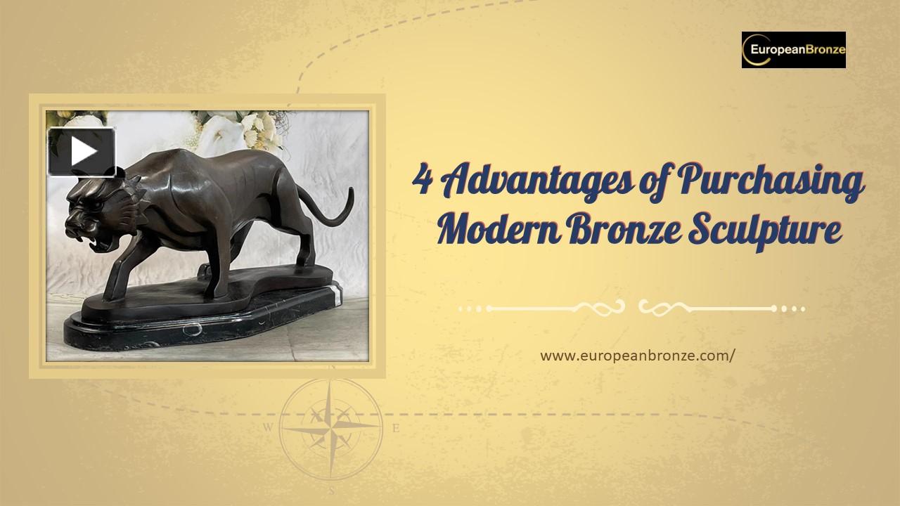 4 Advantages of Purchasing Modern Bronze Sculpture presentation | free ...