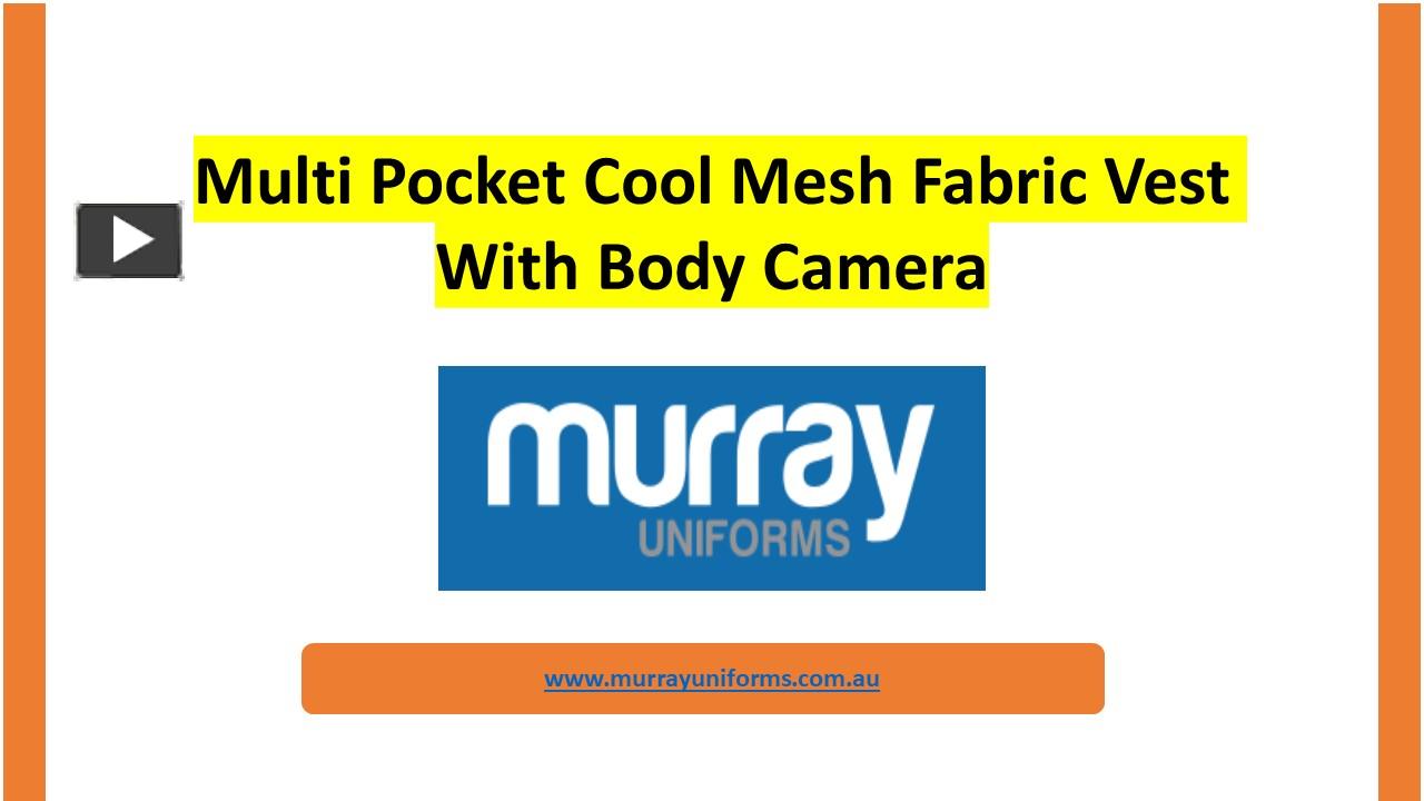 Multi Pocket Cool Mesh Fabric Vest With Body Camera - www ...