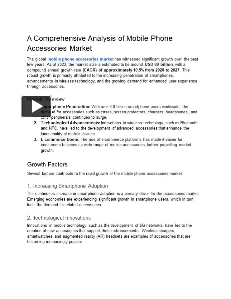 A Comprehensive Analysis of Mobile Phone Accessories Market ...