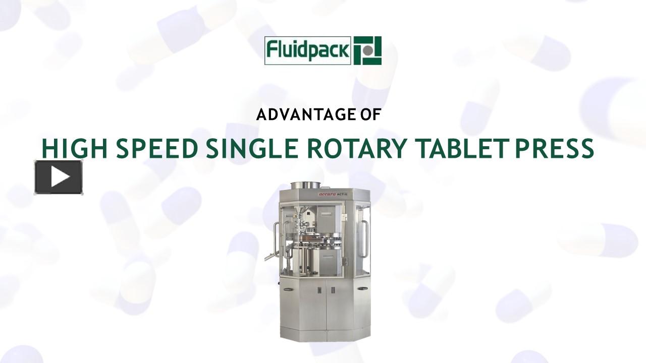 PPT – Advantages of High Speed Single Rotary Tablet Press PowerPoint ...