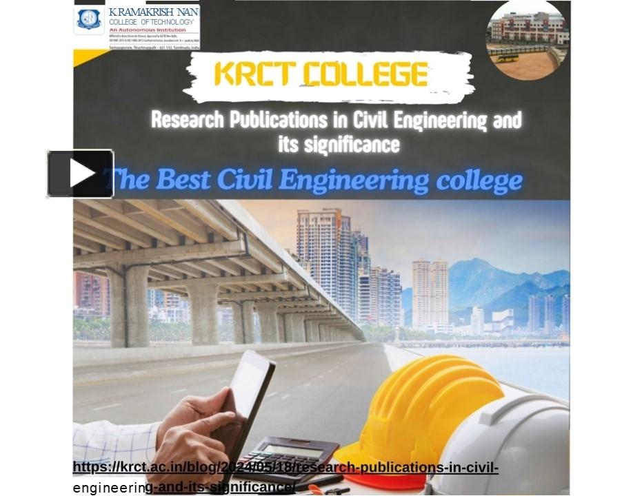 PPT – Research Publications in Civil Engineering and its significance ...