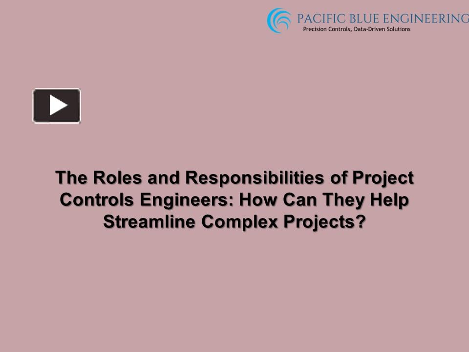 The Roles and Responsibilities of Project Controls Engineers: How Can ...