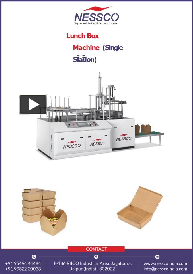 PPT – High Speed Paper Lunch Box Making Machine PowerPoint presentation ...