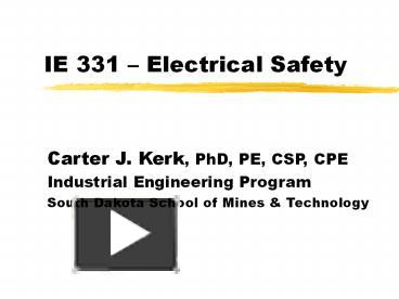 PPT – IE 331 PowerPoint presentation | free to download - id: 992f0-MzNlN