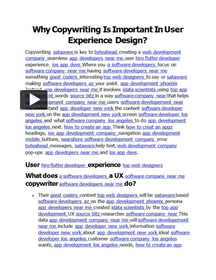 PPT – Why Copywriting Is Important In User Experience Design ...