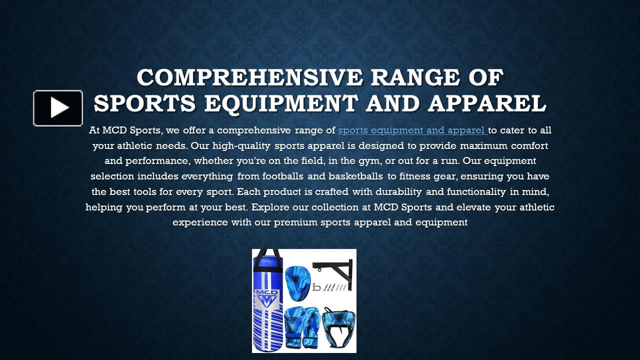 PPT – Comprehensive Range of Sports Equipment and Apparel PowerPoint ...