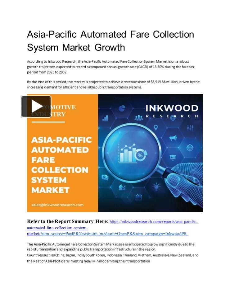 PPT – Asia-Pacific Automated Fare Collection System Market Growth ...