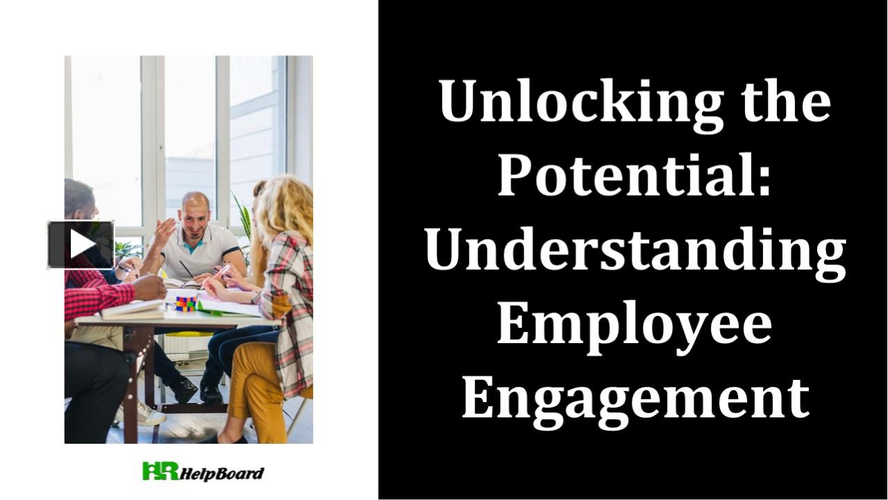 Employee Engagement in HRM presentation | free to download