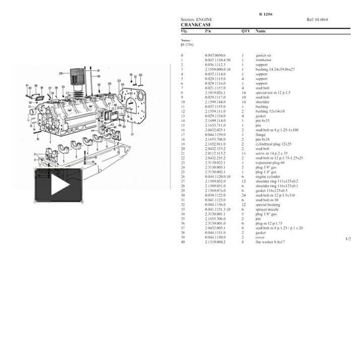 Lamborghini r 1256 Parts Catalogue Manual Instant Download presentation ...