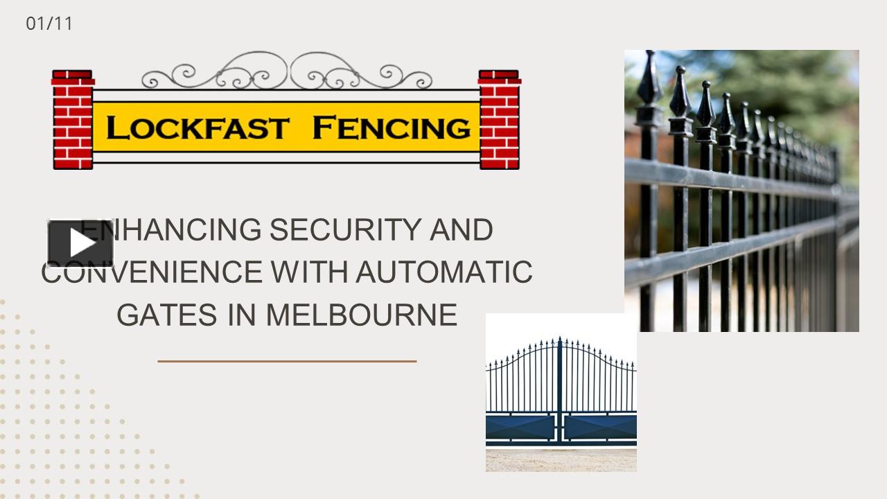PPT – Automatic Gates Melbourne PowerPoint presentation | free to ...