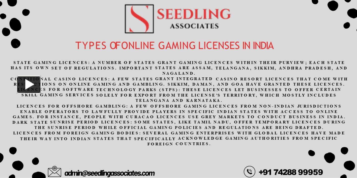PPT – Types of Online Gaming Licenses PowerPoint presentation | free to ...