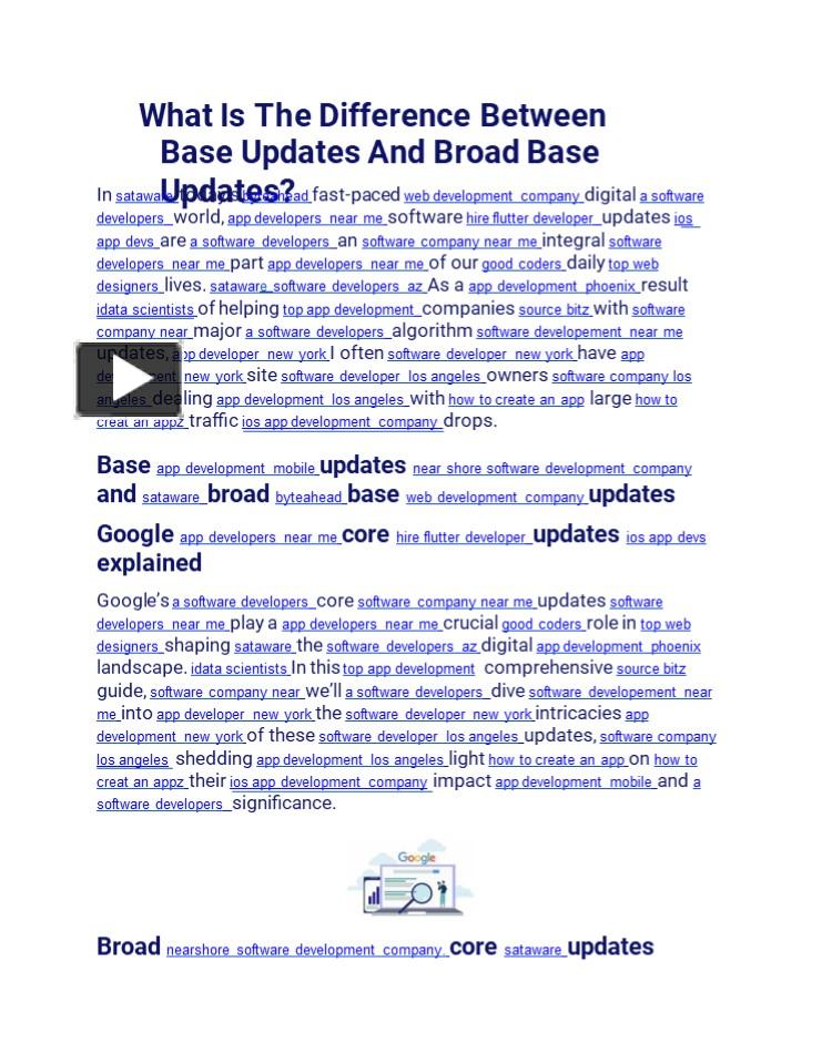 What Is The Difference Between Base Updates And Broad Base Updates ...