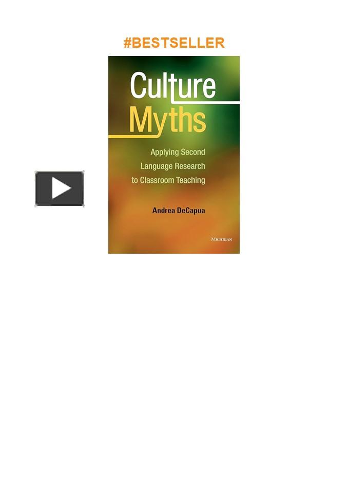 download Culture Myths: Applying Second Language Research to Classroom ...